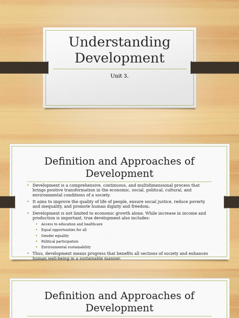Unit 3. Understanding Development | PDF | Developing Country | Poverty
