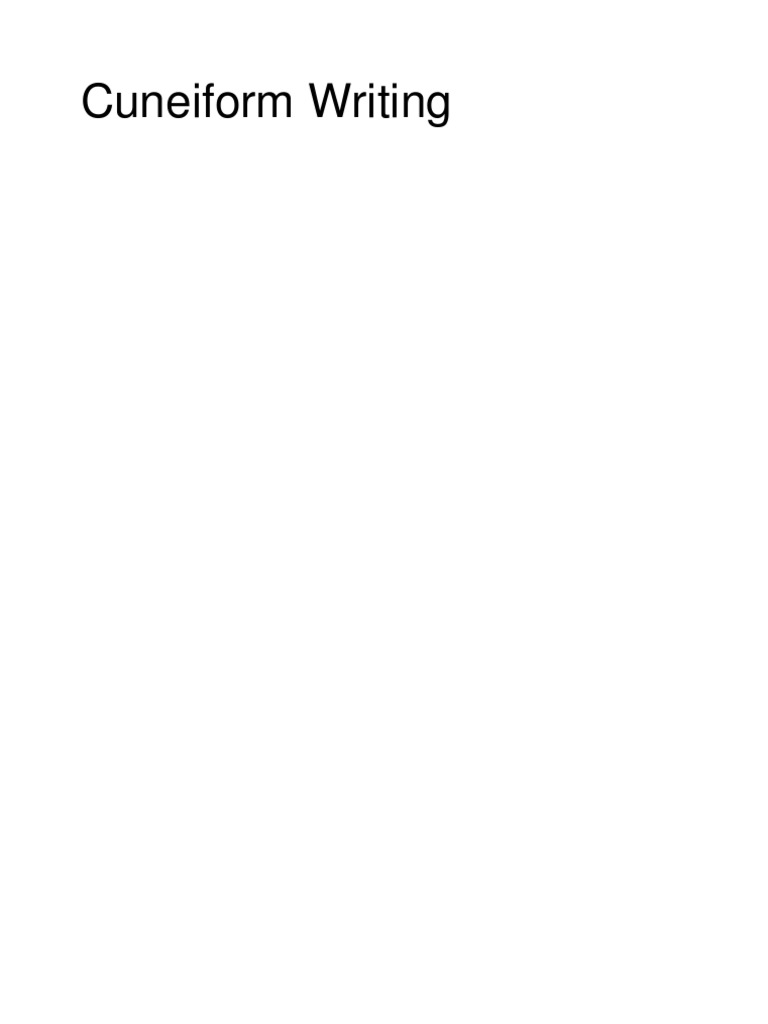 Cuneiform Writing: PDF Generated At: Mon, 16 Jul 2012 20:28:19 UTC ...