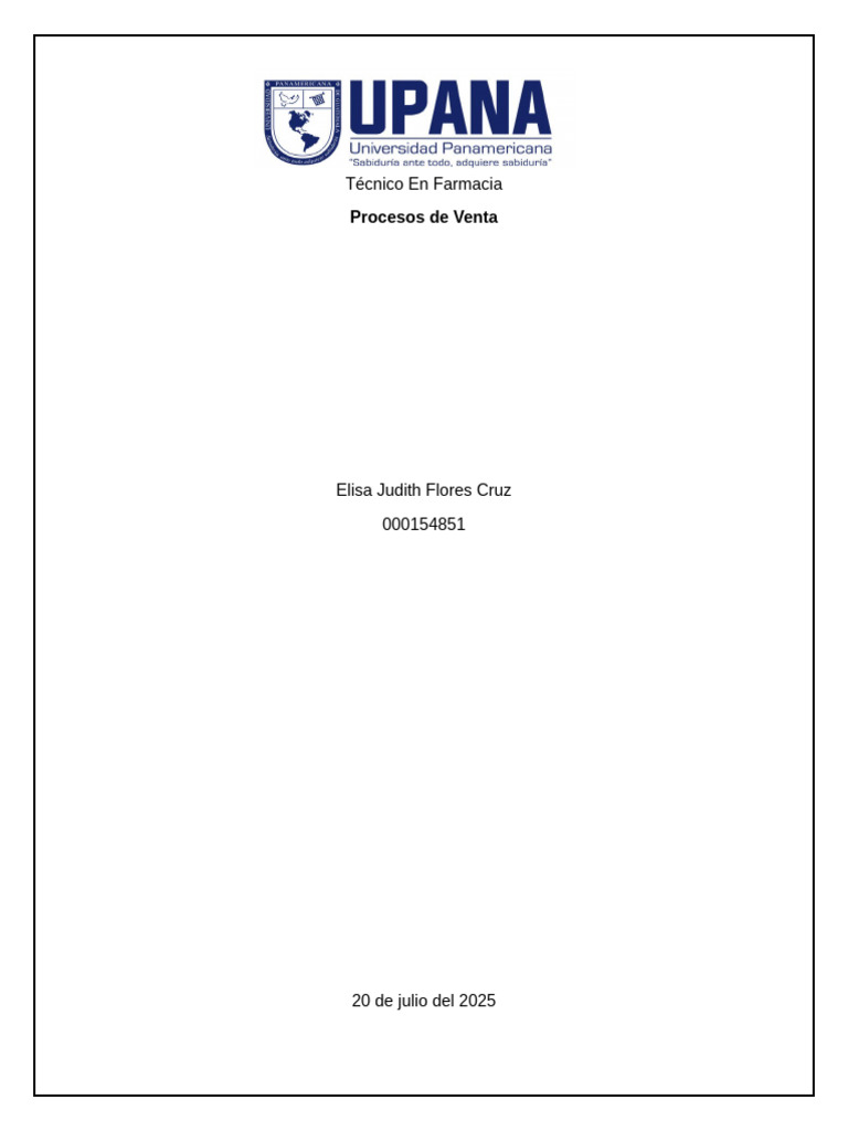 Elisa Flores Procesos de Venta | PDF