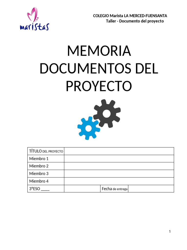 Memoria de Proyecto | PDF