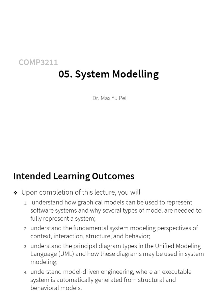 System Modelling | PDF