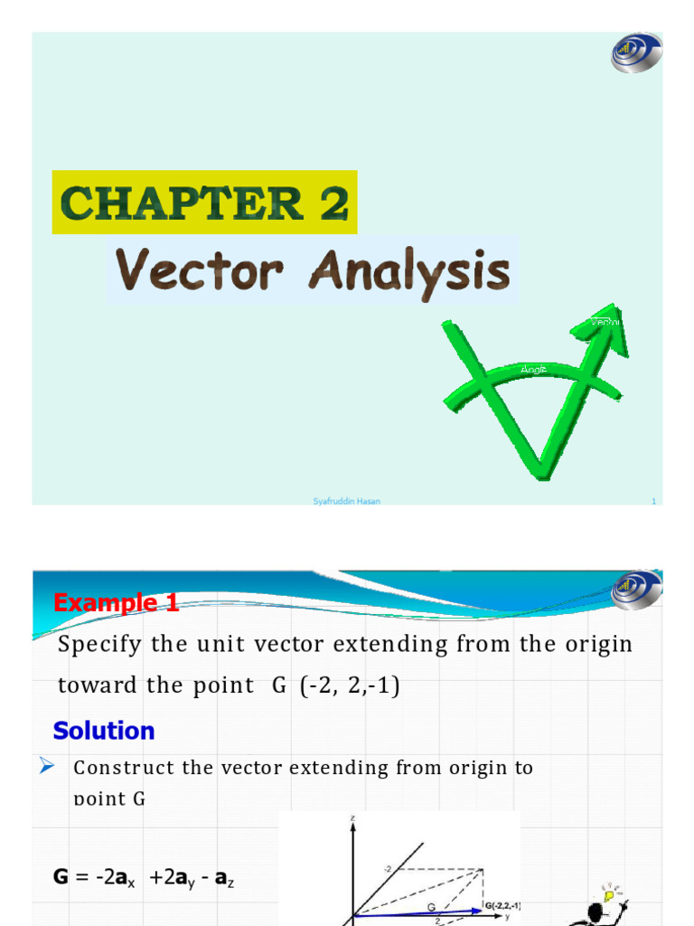 W - 03 - Vector Analysis 2 (Example) | PDF | Euclidean Vector ...