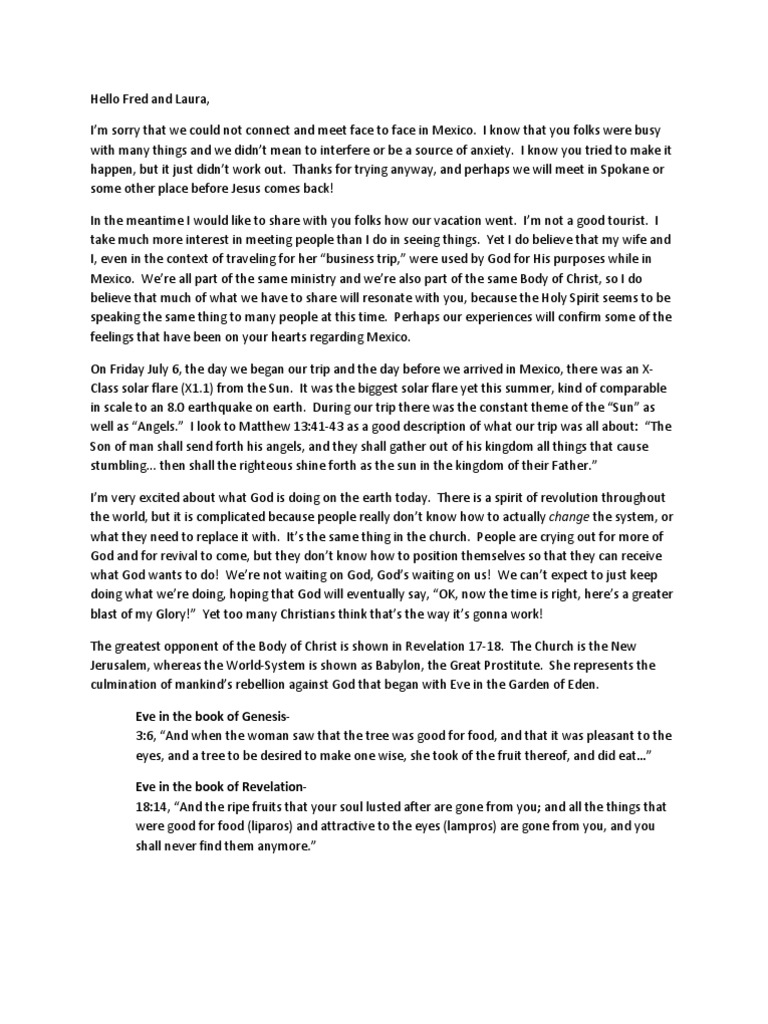 Mexico Report - Peter and Lori Goodgame | PDF | John The Baptist ...