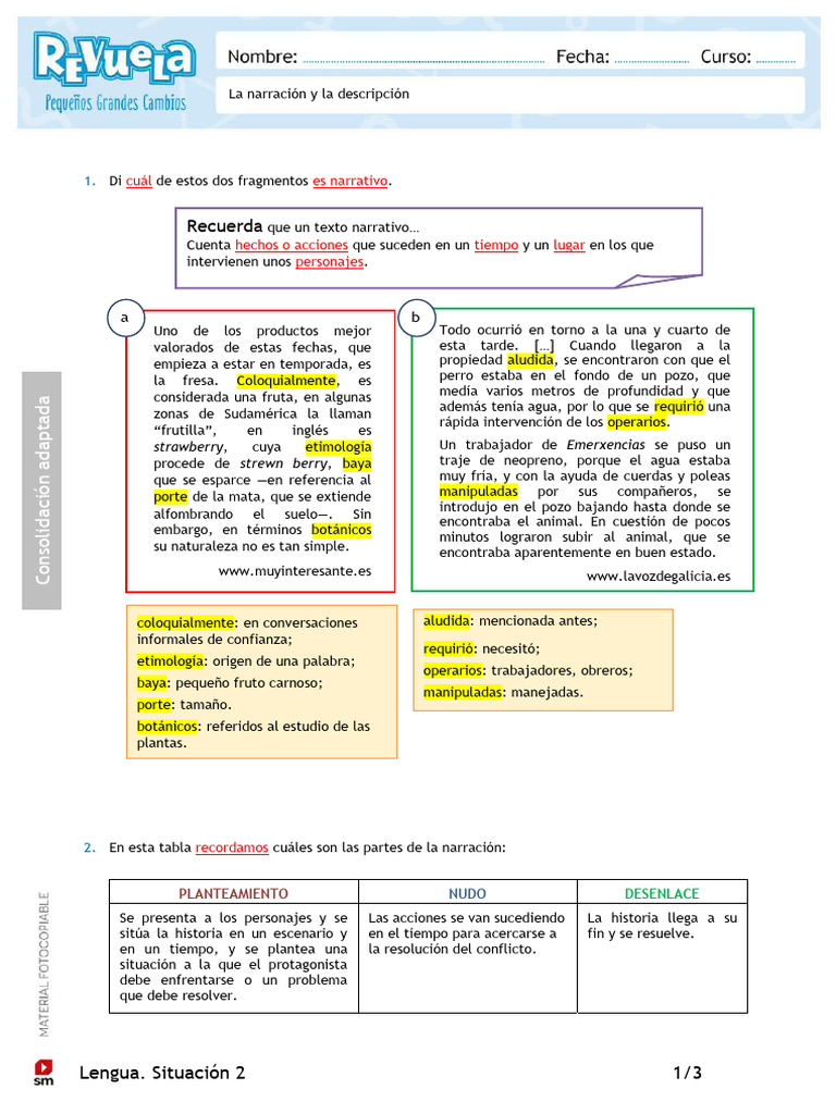 214763D Librodig Sa02 Fichaconsoadap1 | PDF | Narración