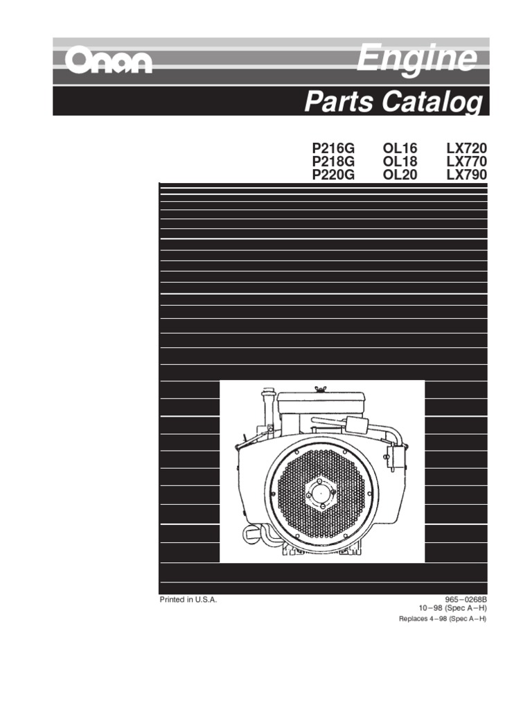 Onan P216/p220 Gas Engine Buy Outlet | www.oceanproperty.co.th