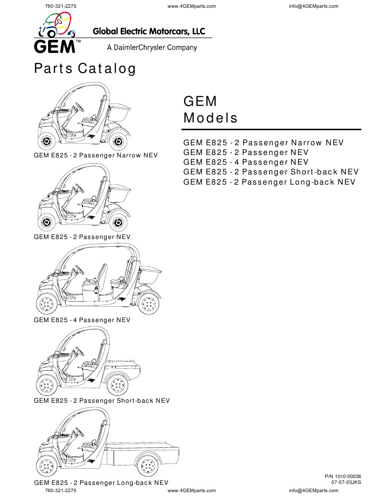 2002 2004 GEM Parts Catalog | PDF