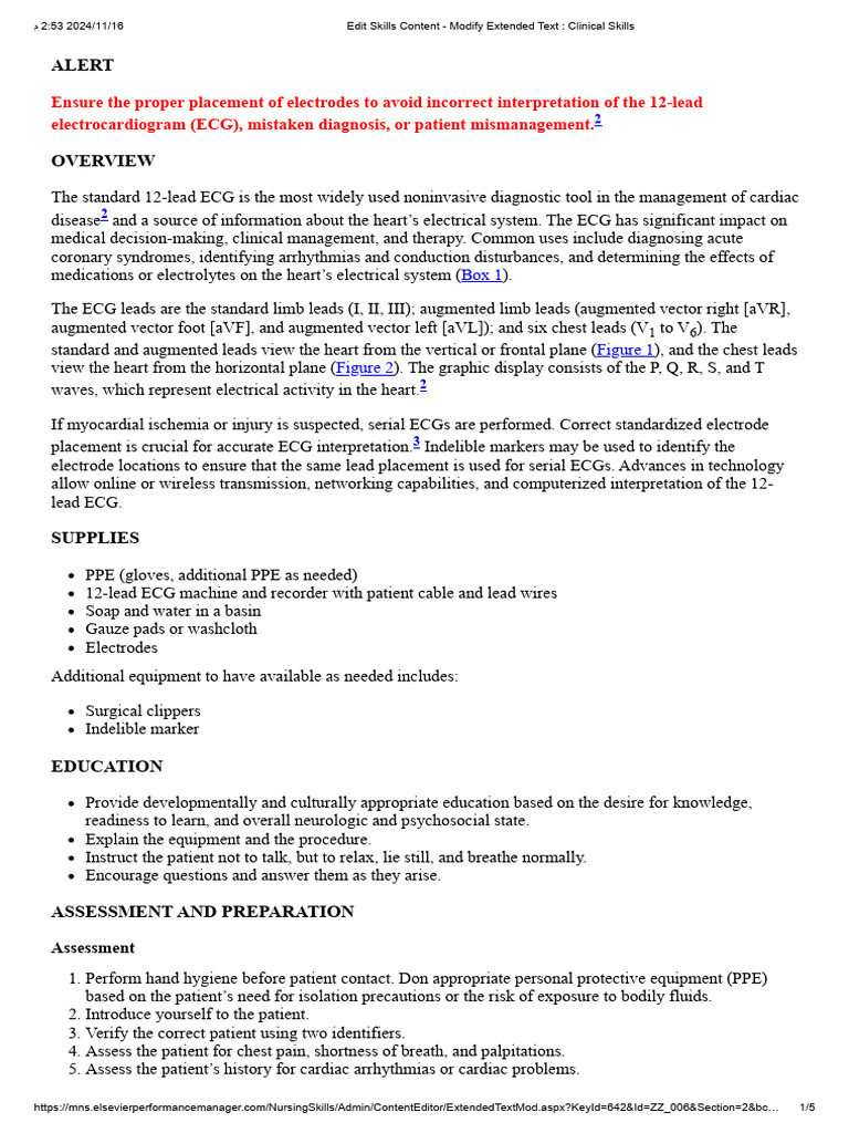 Edit Skills Content - Modify Extended Text - Clinical Skills | PDF ...
