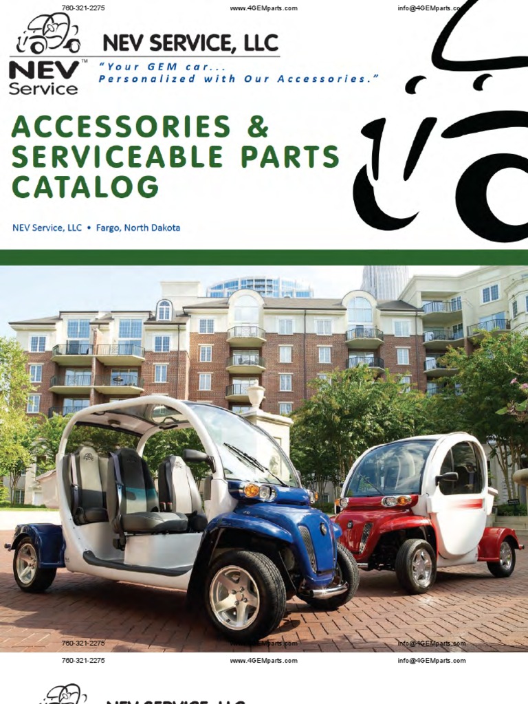 GEM Accessories Catalog | PDF | Tire | Battery Charger