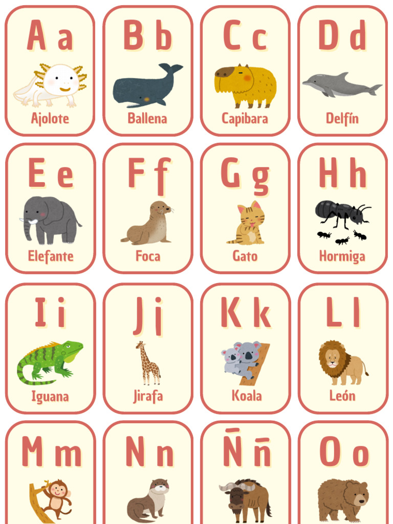 Abecedario Animales | PDF