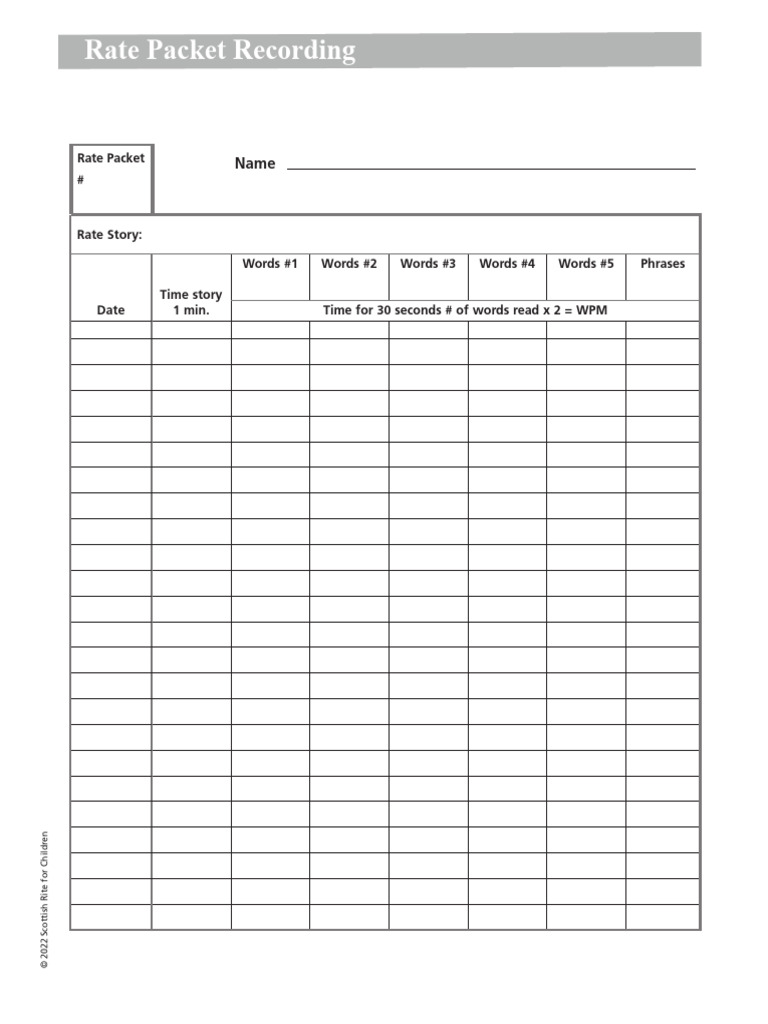 Recording Sheet | PDF