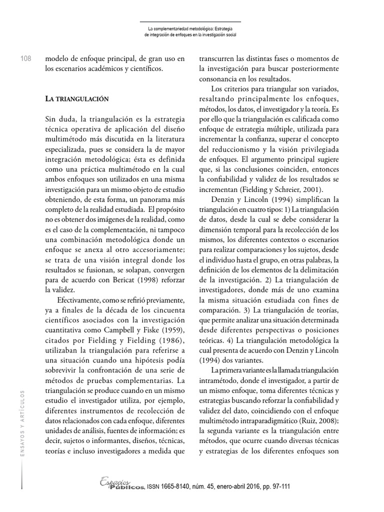 La Complementariedad 13 | PDF | Validez (Estadísticas) | Interacciones ...