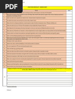 Night Shift Manager Checklist | PDF