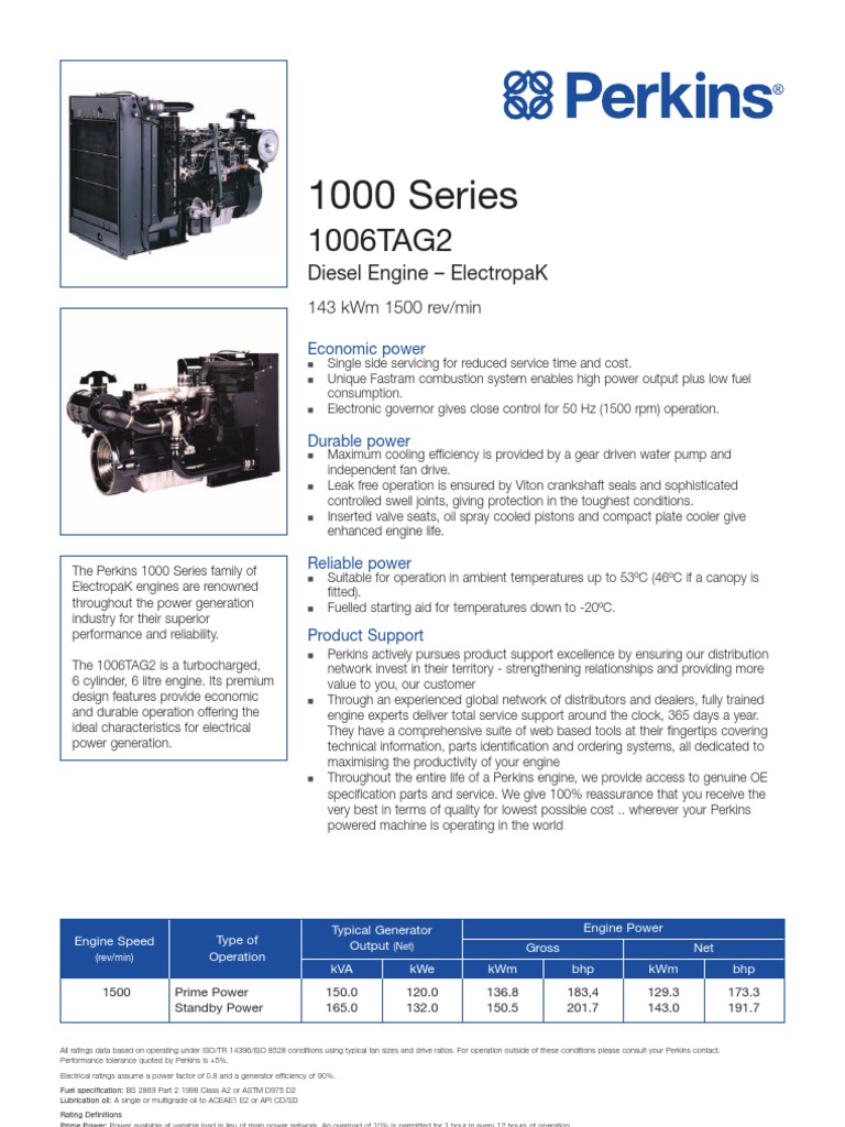 1006TAG2 ElectropaK PN1793 | PDF | Engines | Diesel Engine