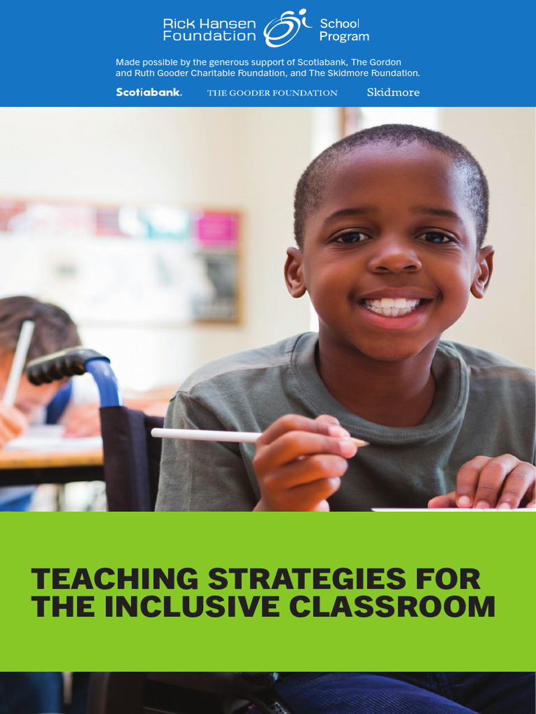 En Strategies For Inclusive Classroom | PDF | Visual Impairment ...