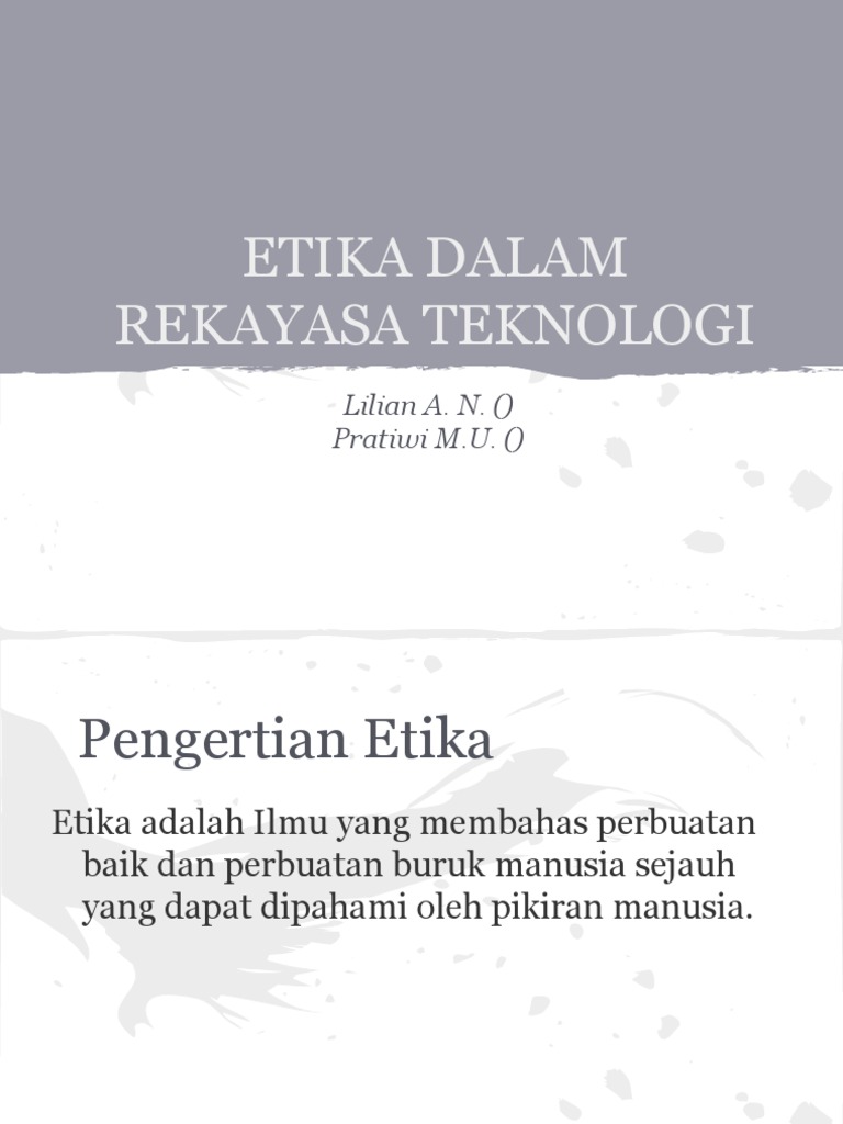 Etika - Rekayasa Genetika | PDF