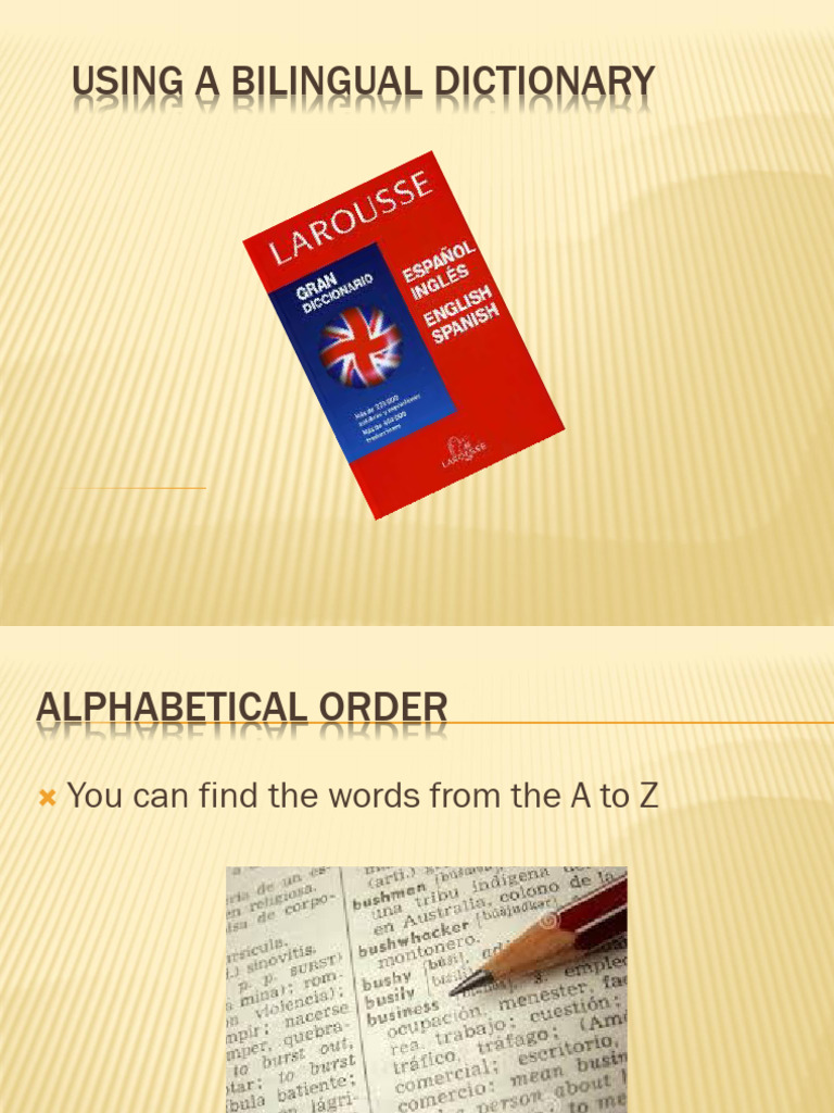 Using A Bilingual Dictionary | PDF