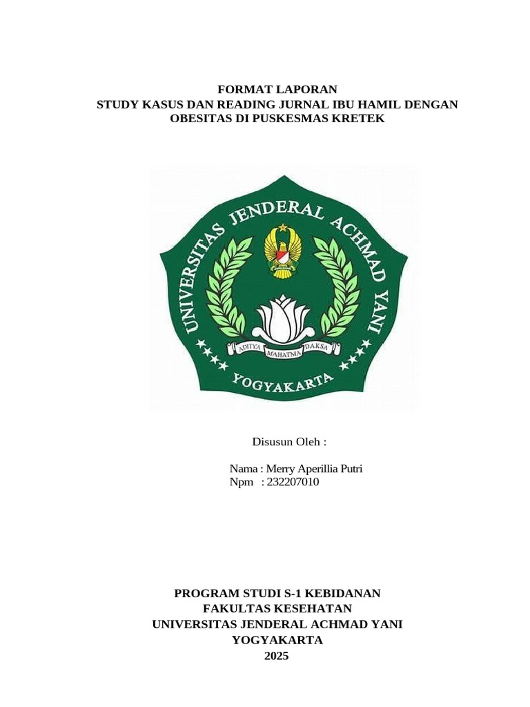 Format Laporan Kasus Dan Reading Jurnal | PDF