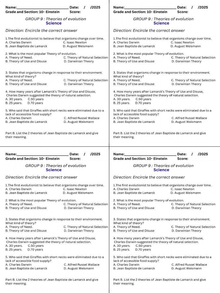 Quiz With Answer Key | PDF