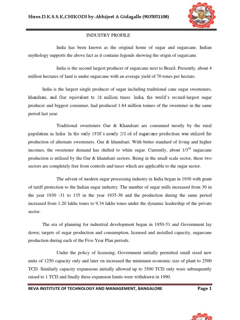 Sugar Factory Project | PDF | Sucrose | Market Liquidity