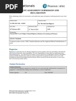 BTEC Learner Submission Declaration Form | PDF