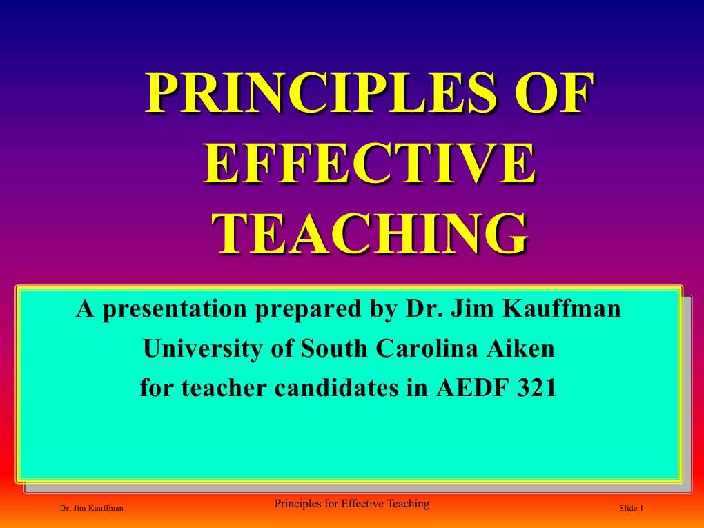 Principles of Teaching | PDF | Classroom Management | Information