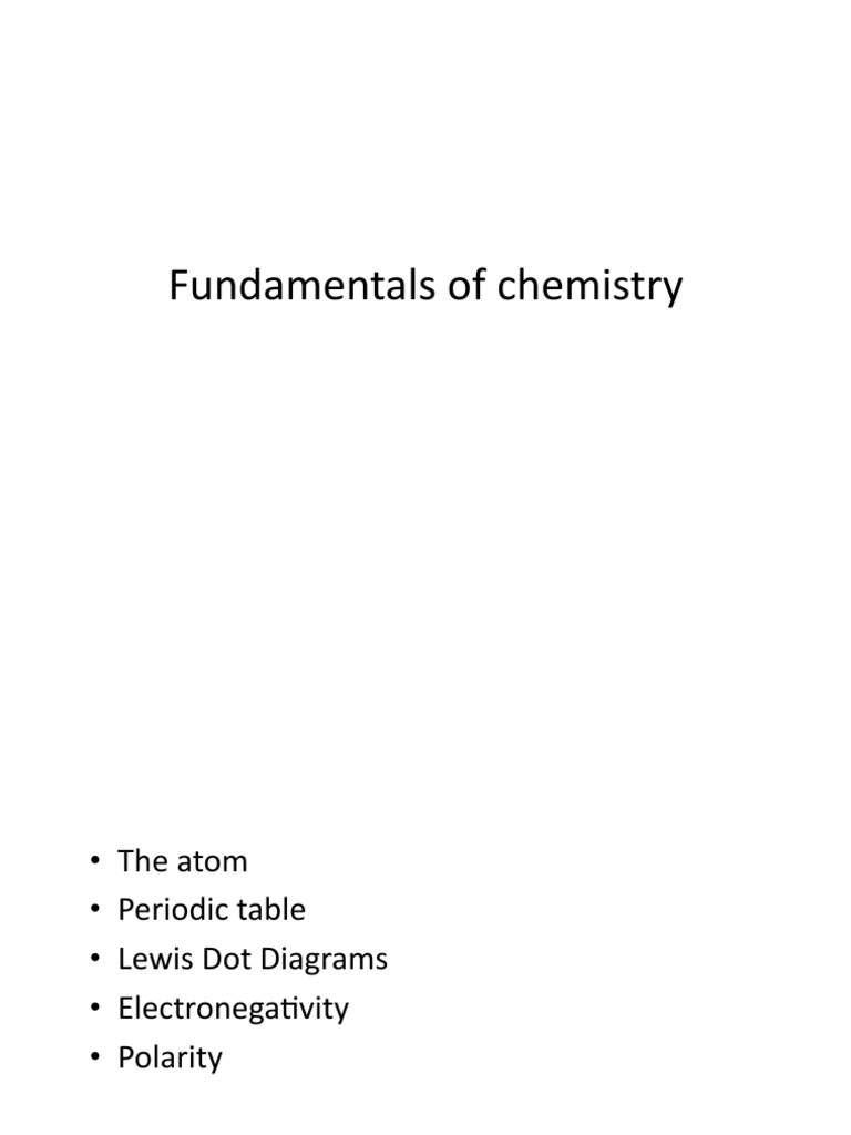 Basic Chemistry | PDF | Properties Of Water | Chemical Polarity