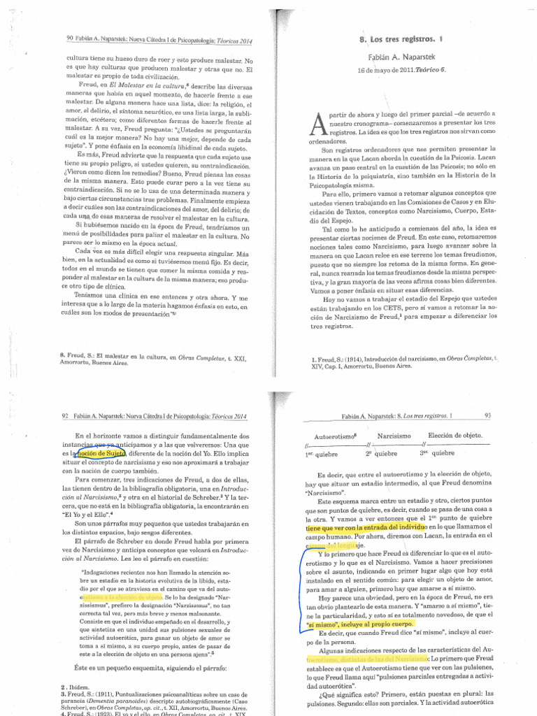 Naparstek - Los Tres Registros Cap 8 y 9 | PDF