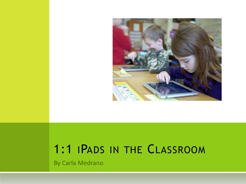 Ipads in The Classroom | PDF | I Pad | Classroom