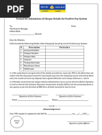 Positive Pay System Cheque Form | PDF