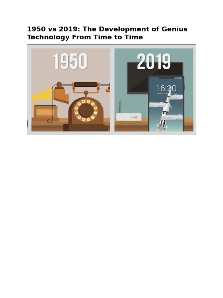 1950 Vs 2019 | PDF