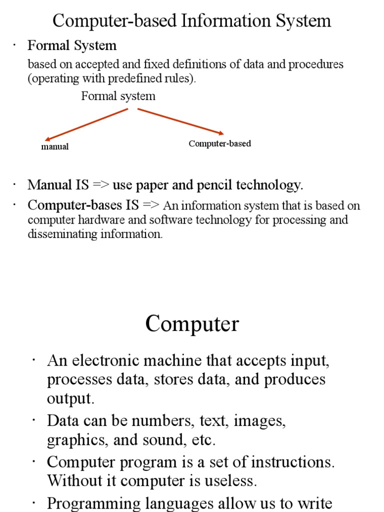 Computer-Based Information System | PDF | Computer Data Storage | Disk ...