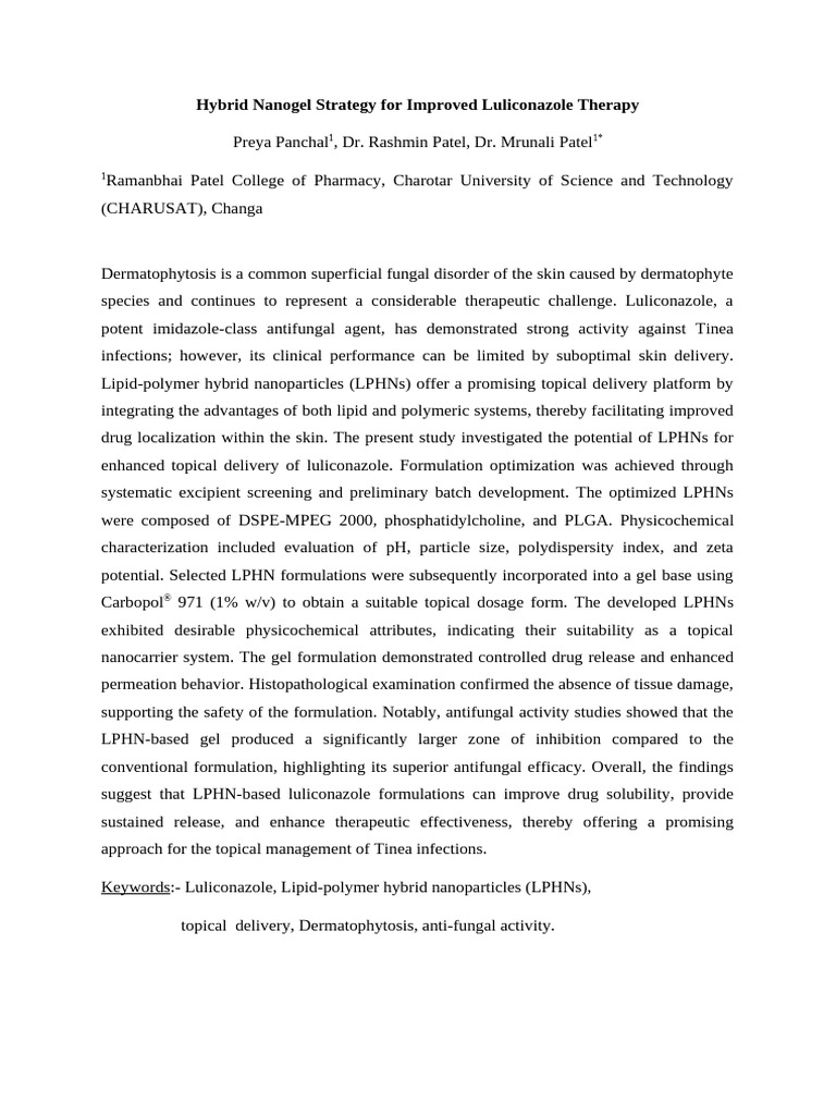 Preya Panchal Abstract. | PDF