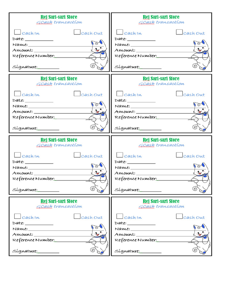 Gcash Form | PDF