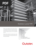 Larox PF Filter Overview and Specs | PDF | Filtration | Length