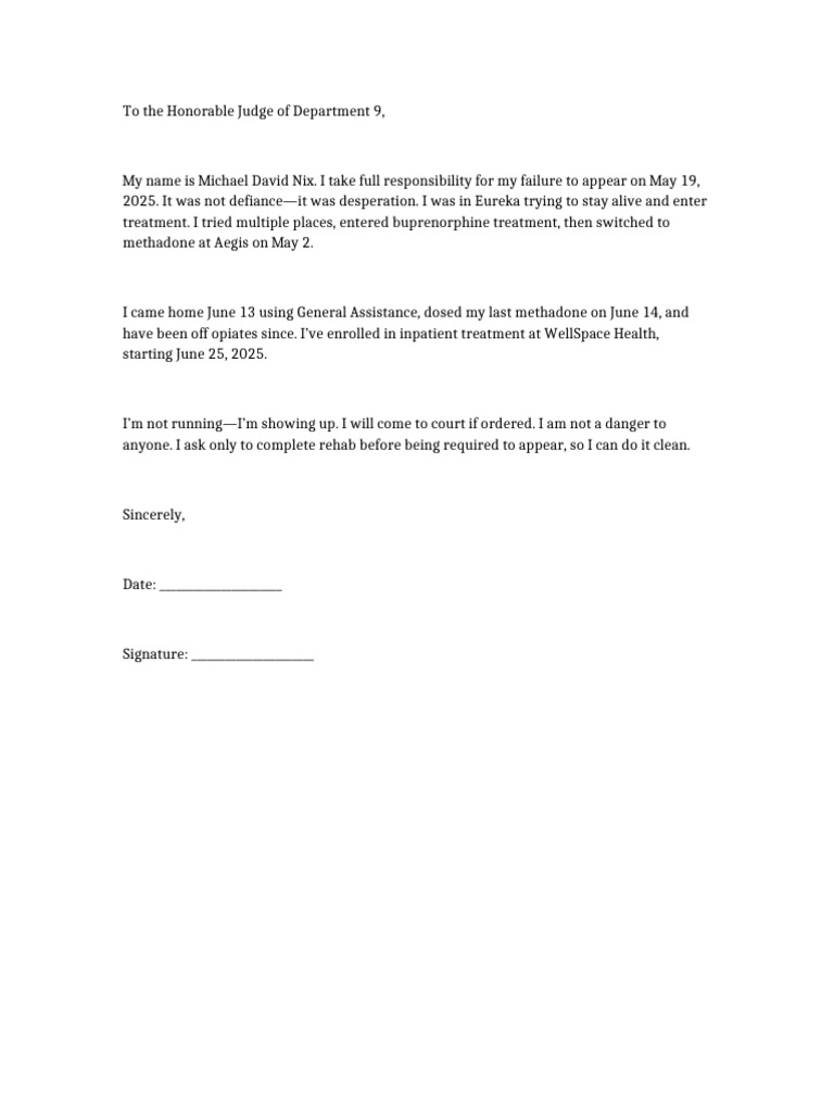 7 Mitigation Statement Michael Nix | PDF