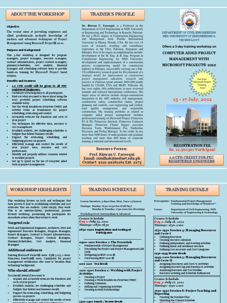 MSP Brochure June 28 2012 | PDF | Project Management | Engineering