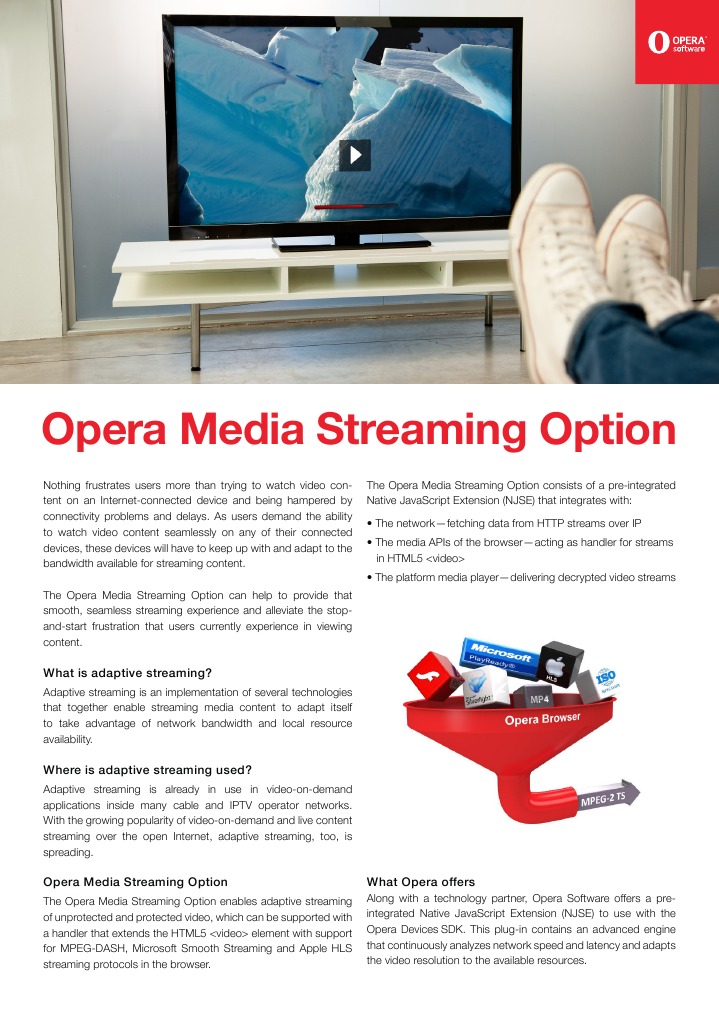 Opera Media Streaming Option | PDF | Streaming Media | Multimedia