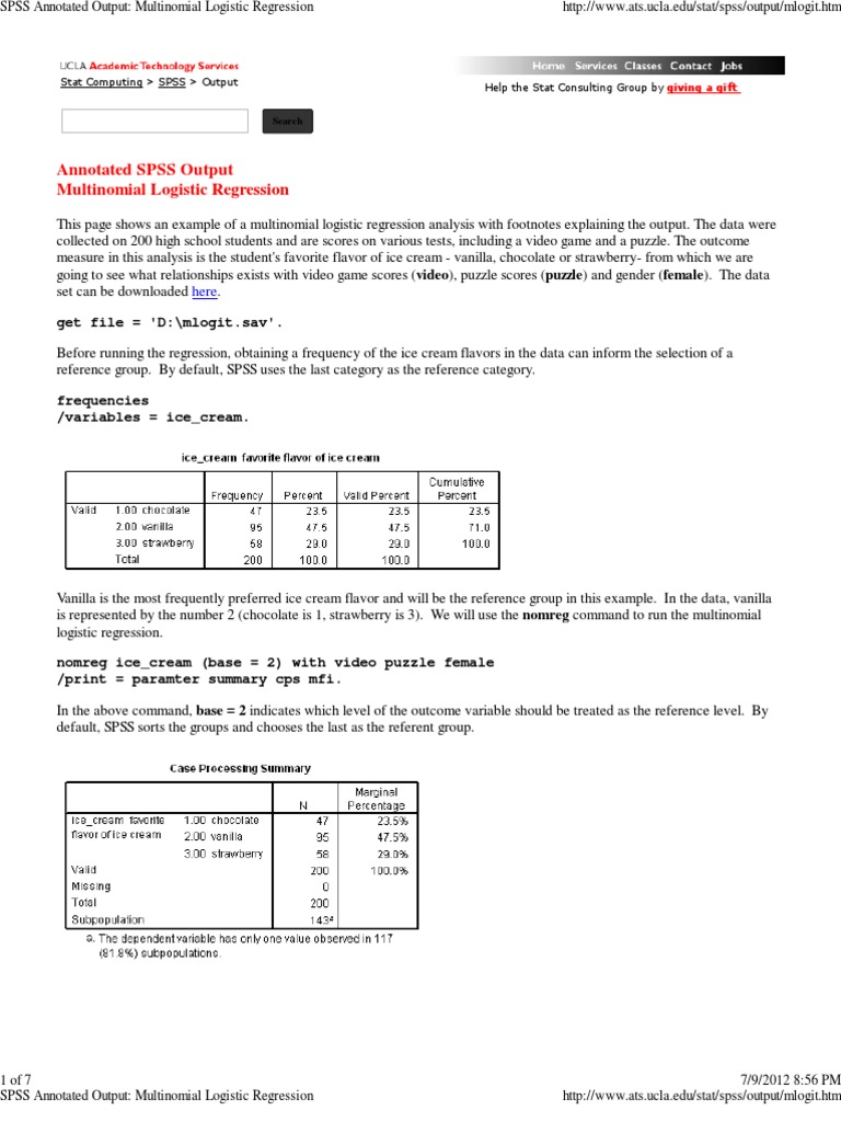 spss-annotated-output-multinomial-logistic-regression-logistic