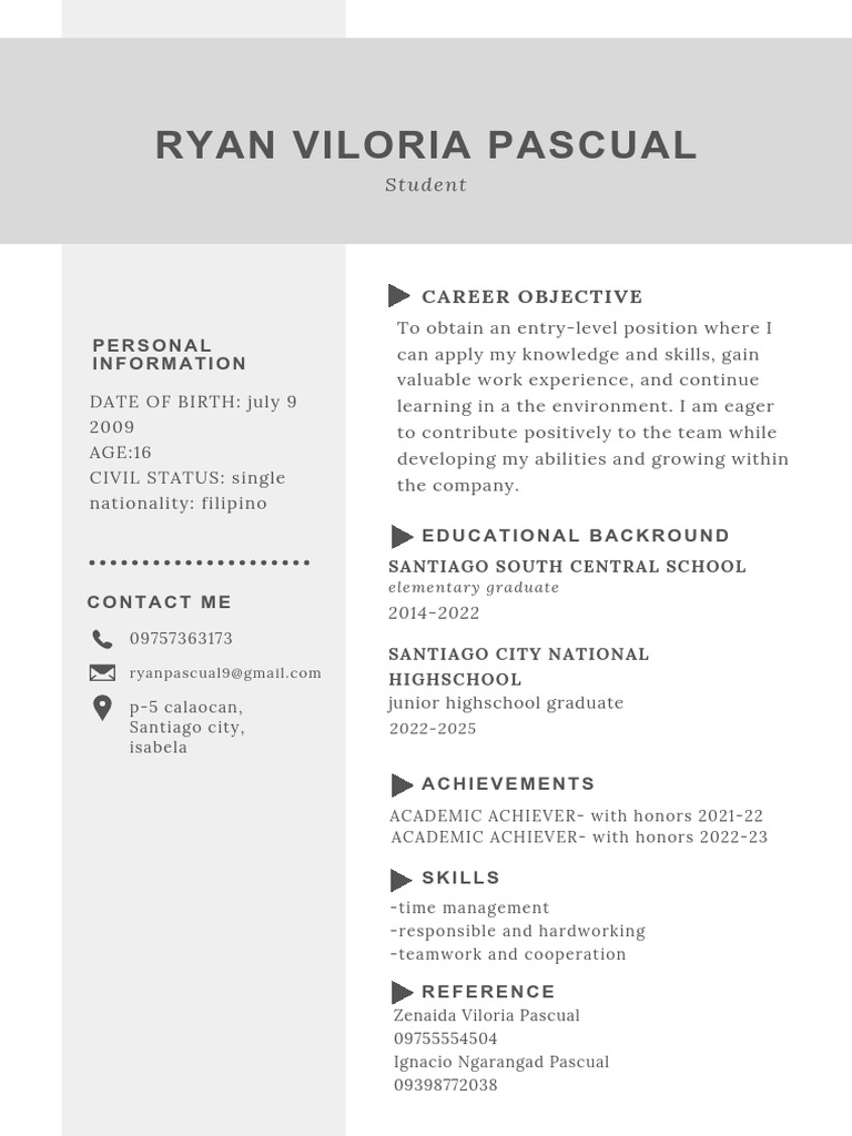 White Simple Student CV Resume - 20260219 - 193640 - 0000 | PDF ...