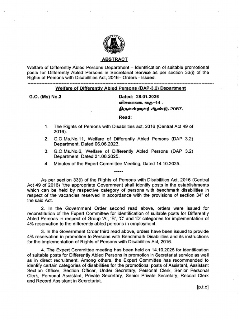 GO Disability Persons | PDF