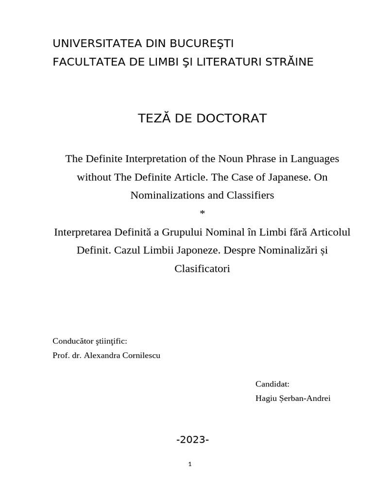 Relativ Si Nominal | PDF | Noun | Grammatical Number