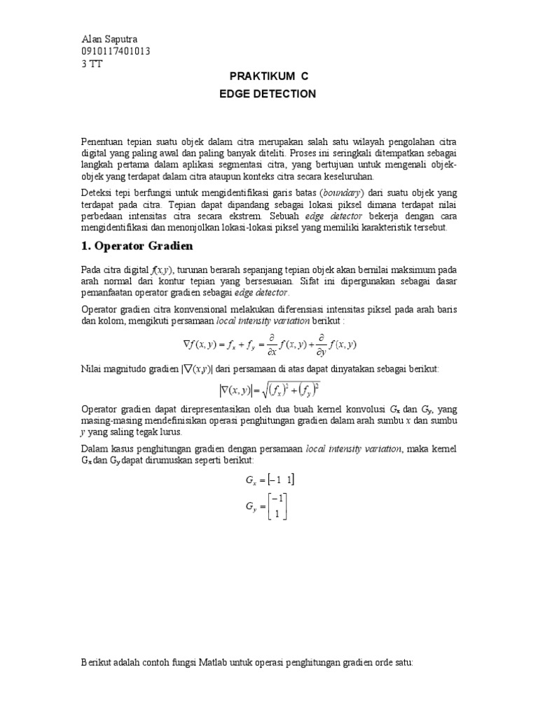 Edge Detection | PDF