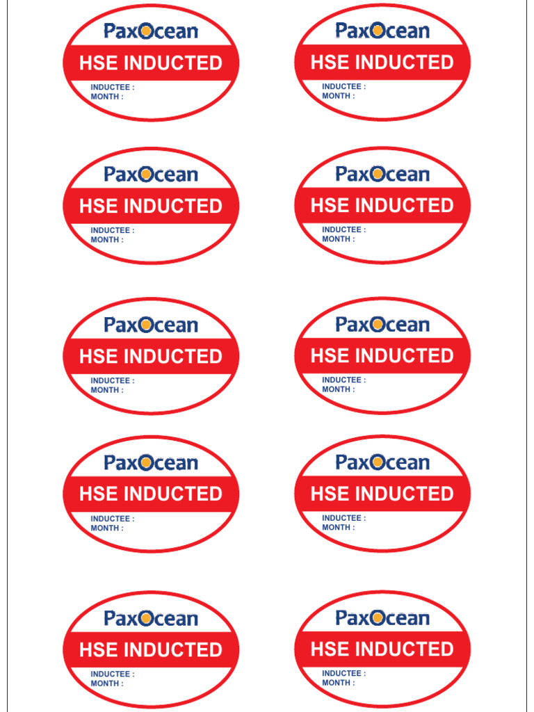 Sticker Induction | PDF
