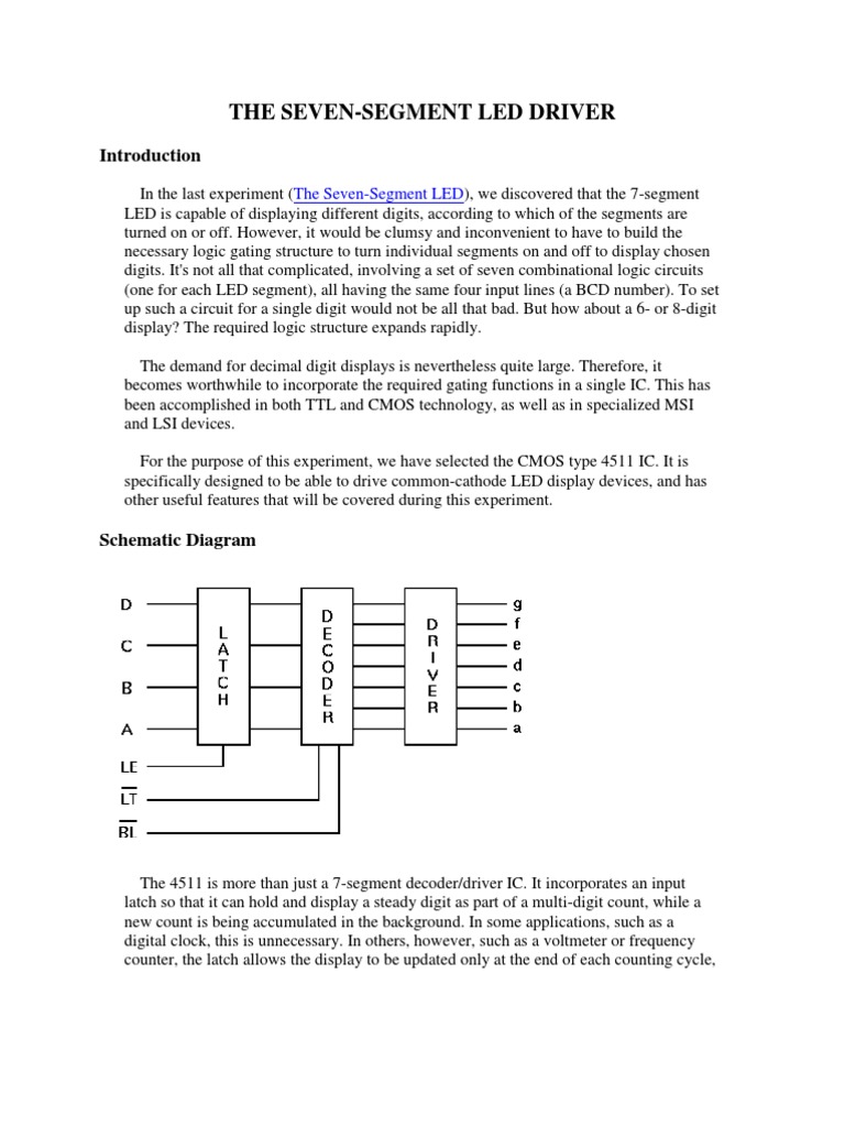 The Seven Segment Display | Binary Coded Decimal | Electronic Circuits