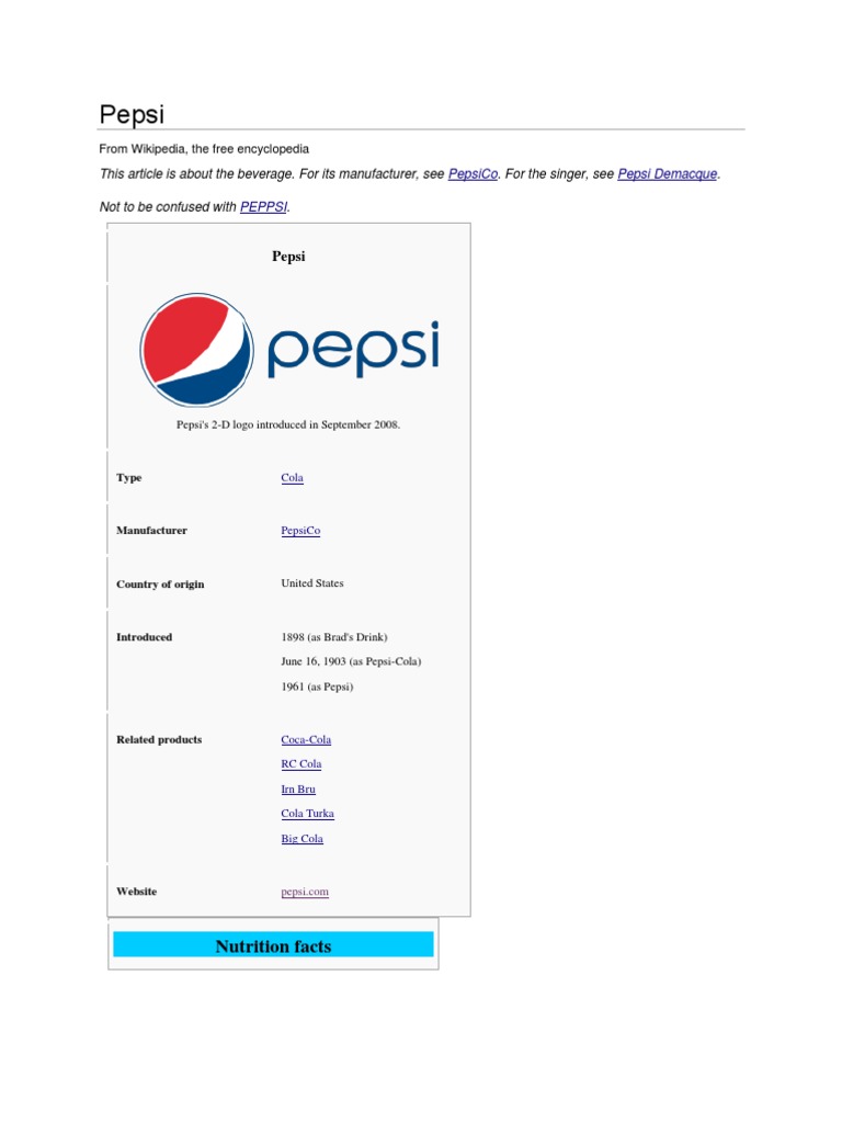 Pepsi | Pepsi | Pepsi Co