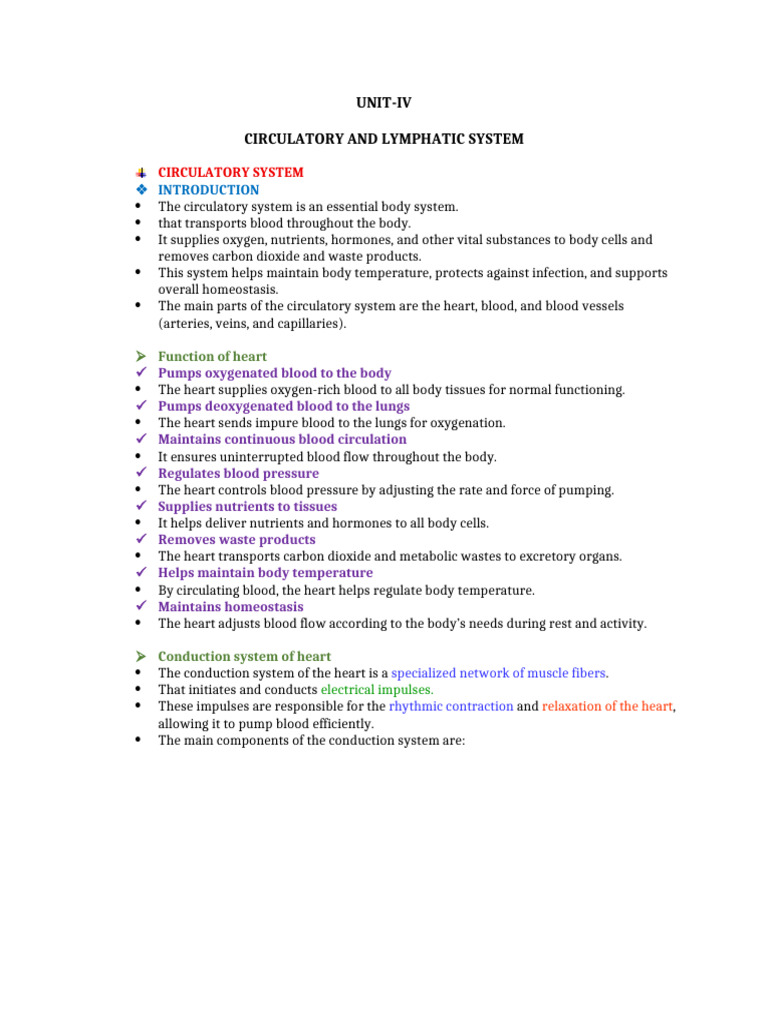 Circulatory and Lymphatic System | PDF | Heart | Ventricle (Heart)
