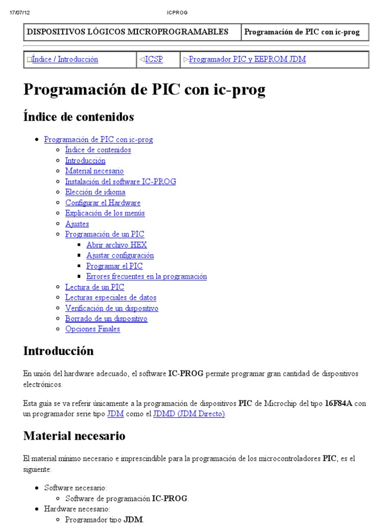 ICPROG Manual | PDF | Windows 2000 | Almacenador intermediario de datos
