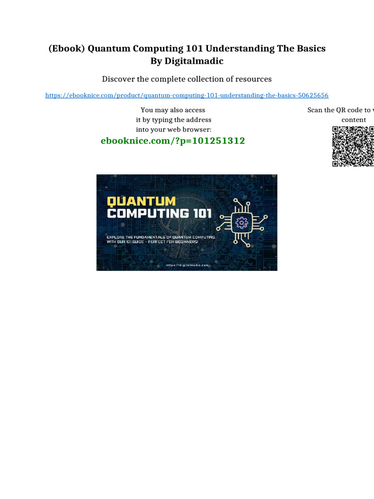 (Ebook) Quantum Computing 101 Understanding The Basics by DigitalMadic ...