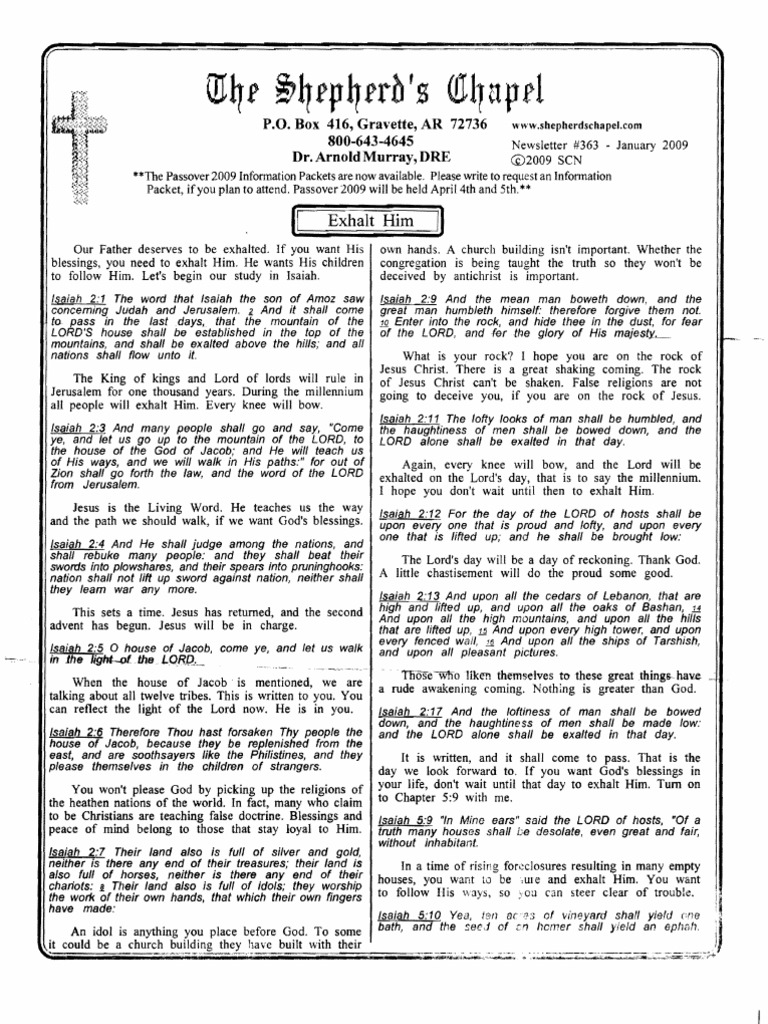 Exalt Him | PDF | Last Judgment | Thou