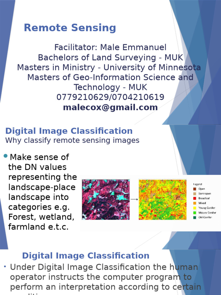 Lesson 1b - Image Classification | PDF | Statistical Classification ...